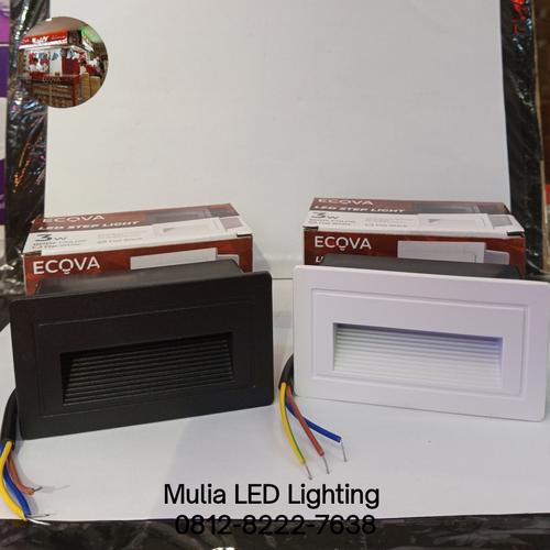 Jual ECOVA LAMPU TANGGA PERSEGI PANJANG LED 3W 3WATT IP65 AUDALUX 220V ...