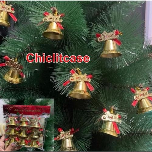 Jual Dekorasi pohon natal/lonceng natal/gantungan pohon natal isi 12 ...