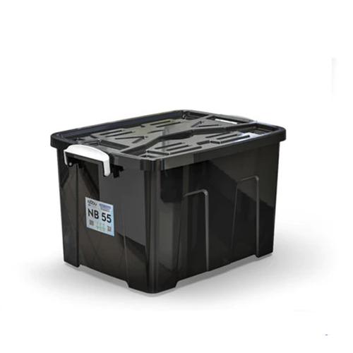 Jual Box Container Plastik Hitam - Nobu Smart Storage Hitam 55 Liter ...