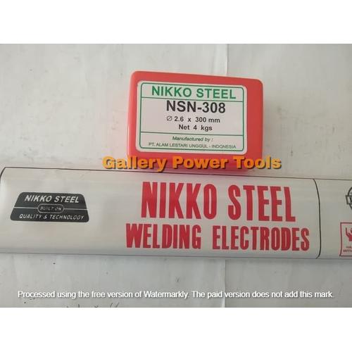 Jual kawat las stainless NSN 308 nikko steel 2,6 mm 2,6mm 2.6 mm NSN308 ...