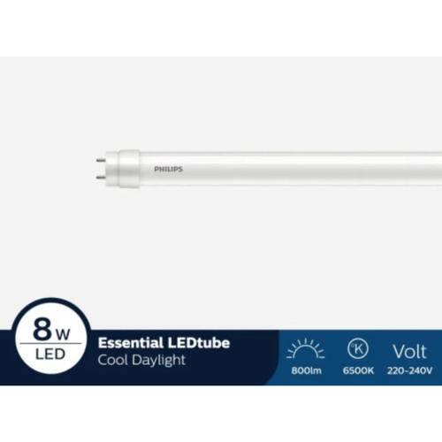 Jual PHILIPS LAMPU ESSENTIAL LED TUBE 600MM 8W 865 T8 AP IG - Jakarta ...