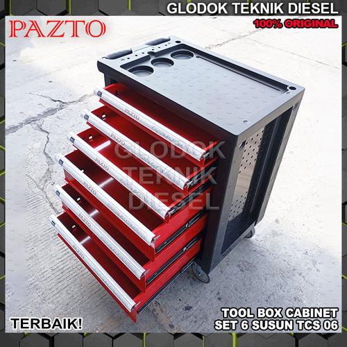 Jual Pazto Kotak Lemari Tool Box Cabinet Trolley 6 Drawer Troli 6 Laci ...