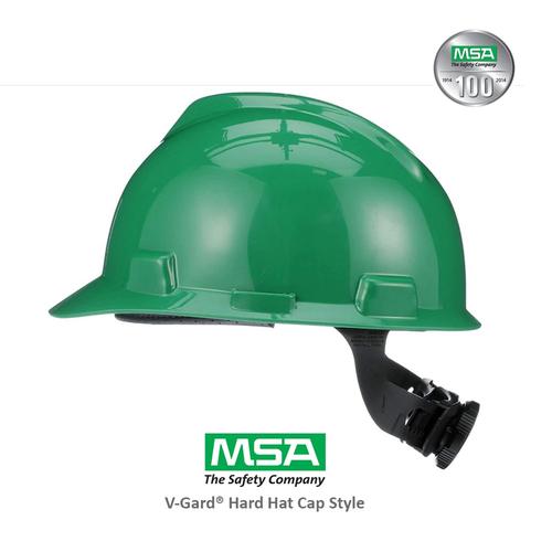 Jual MSA V Gard Hard Hat Green Fas-Trac/Helm MSA V Gard Standard Hijau ...