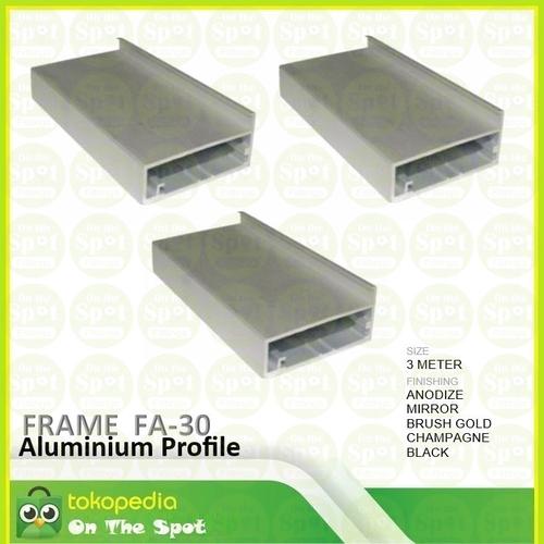 Jual FRAME ALUMINIUM KACA PINTU LEMARI FA 30 - ANODIZE - Kota Tangerang Selatan - ON THE SPOT ...