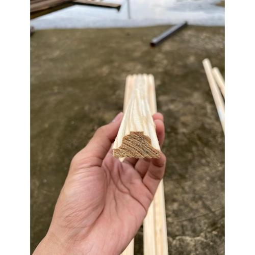 Jual Wall Moulding Kayu Jati Belanda List Profile Panjang 120cm - Kota ...