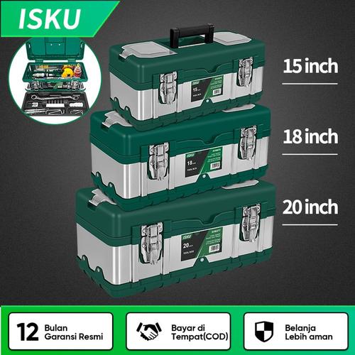Promo ISKU Tool Box 15-20'' Besi Baja Kotak Perkakas Besar 20inch ...