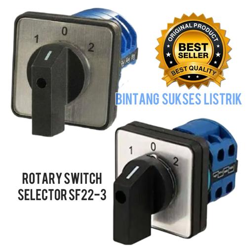 Jual ORIGINAL Selector Switch 3 Position 1P 1-0-2 SF22-3-1 Selektor ...