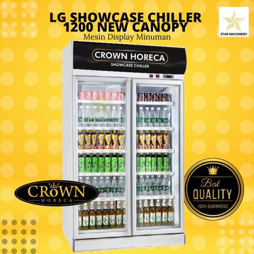 Jual Crown Showcase Chiller LG-1200 - Mesin Display Minuman 2 pintu ...