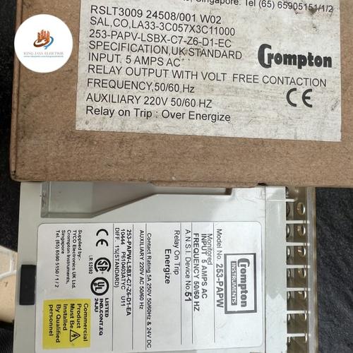 Jual Over Current Relay 3Phase Crompton Type 253-PAPW - Jakarta Pusat ...