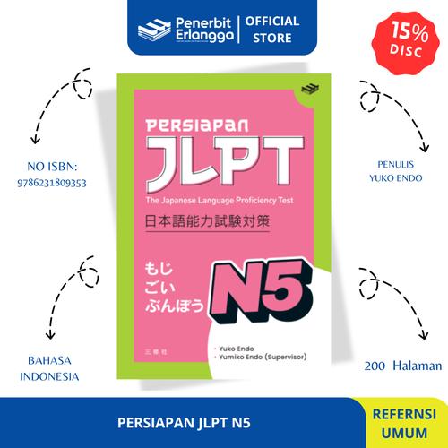 Jual BUKU PERSIAPAN THE JLPT N5 - Jakarta Timur - Penerbit Erlangga | Tokopedia