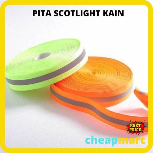 Jual Pita ScOTLIGHT / Kain Reflektif / Safety 5cm Kuning / Orange ...