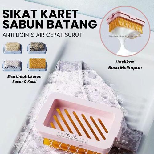 Promo Wadah Kotak Sabun Batang Dengan Jaring Karet Elastis Genggam ...