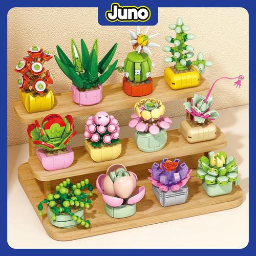 Promo JUNO Bricks Bunga Pot DIY Mini Flower Block Pot Tanaman Buket ...