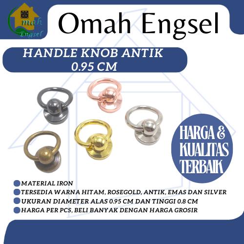Jual +Skrup Handle Knob Antik 0.95 cm Tarikan Mini Pentol Laci Kotak ...