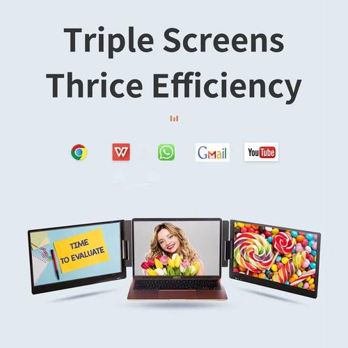 Jual Taffware ApexWay Portable Monitor Dual Screen Extender 14 Inch IPS ...