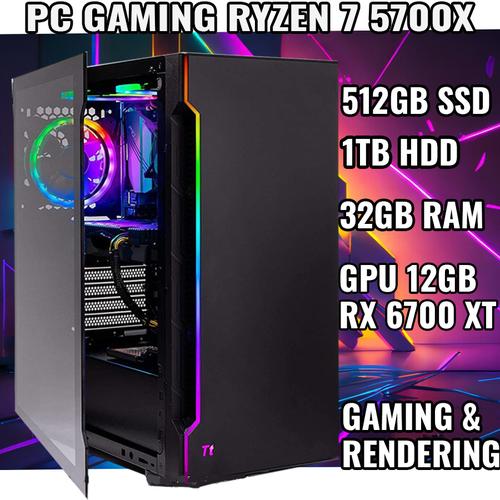 Jual PC Gaming AMD Ryzen 7 5700X | RX 6700 XT 12GB | 32GB | NVME | PC ...