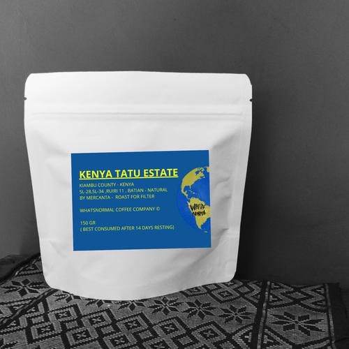 Jual BIJI KOPI KENYA TATU ESTATE NATURAL ROASTED BEANS COFFEE 150 GR ...