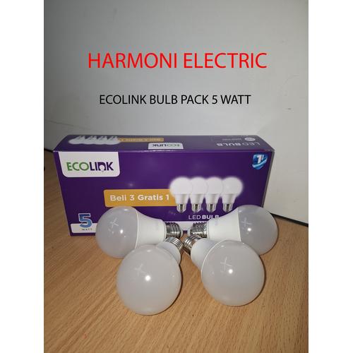 Jual Ecolink Lampu Bohlam Multipack LED Bulb 5 WATT Putih Cool Day ...