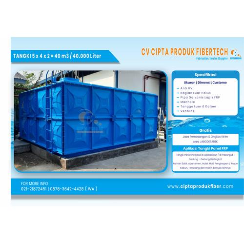 Jual Tangki Air Roof Tank Panel FRP Ukuran Sesuai Permintaan - Kota ...