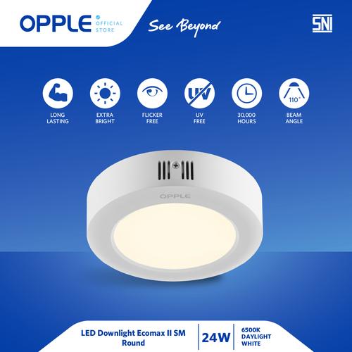 Promo OPPLE Lampu Downlight LED 24W 6500K Daylight White - Putih - Kab ...
