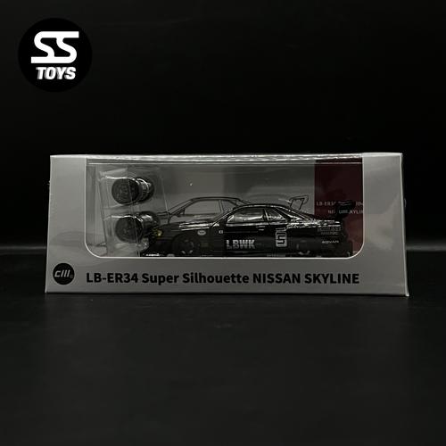 Jual CM Model LB ER34 Super Silhouette Nissan Skyline Gun Grey ...