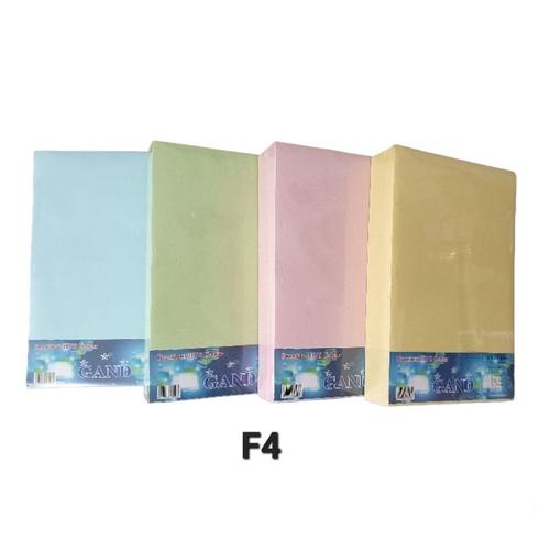 Jual Kertas HVS Warna F4 / Folio Merk GAND ( 1 Pak isi 400 lembar ...
