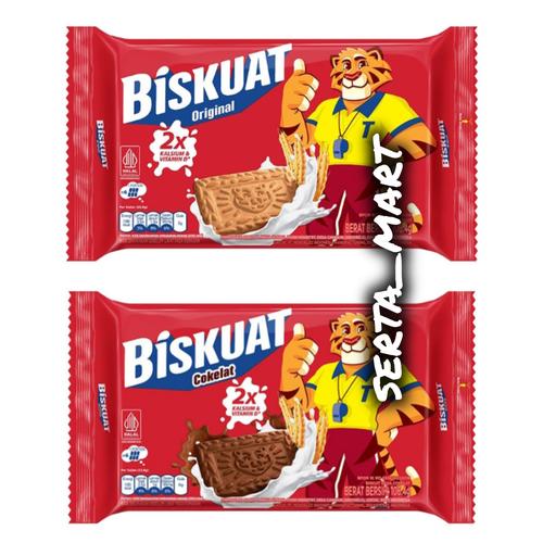 Jual Biskuat Biskuit Original / Chocolate 121gr - Biakuit Susu Biskuat ...