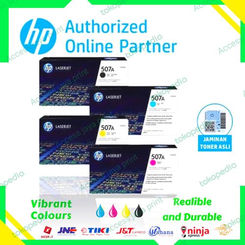 Jual Toner Hp 507A Full Set(4 Warna) Black and Color Original Cartridge ...