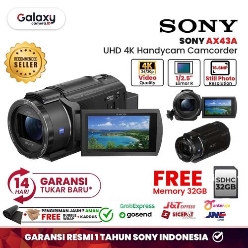 Promo Sony FDR AX43A 4K Handycam Camcorder Sony AX43 A FDRAX43A Garansi ...