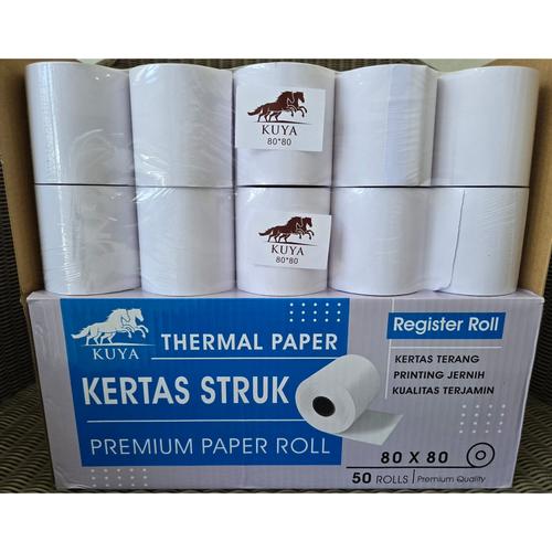 Jual KERTAS KASIR KUYA 80X80 - KERTAS STRUK THERMAL EDC 80 X 80 ...