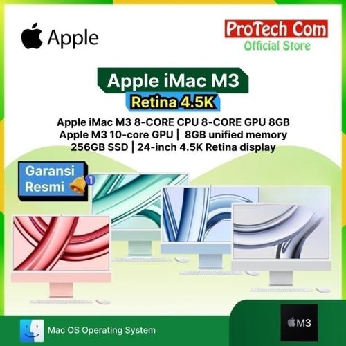 Promo Apple iMac M3 8-CORE CPU + 8-CORE GPU 8GB 256GB 24" Retina 4.5K ...