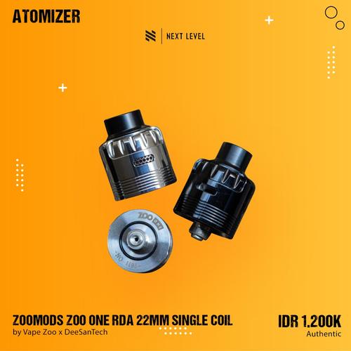 Promo ZooMods Zoo One RDA 22MM Single Coil - VapeZoo - NAZ - BLACK ...