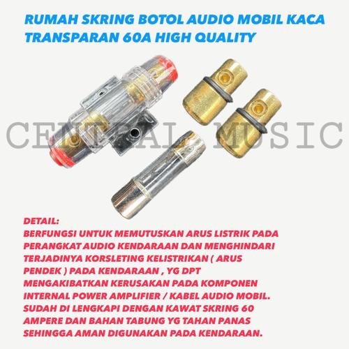Jual RUMAH SKRING BOTOL AUDIO MOBIL KACA TRANSPARAN 60A HIGH QUALITY ...