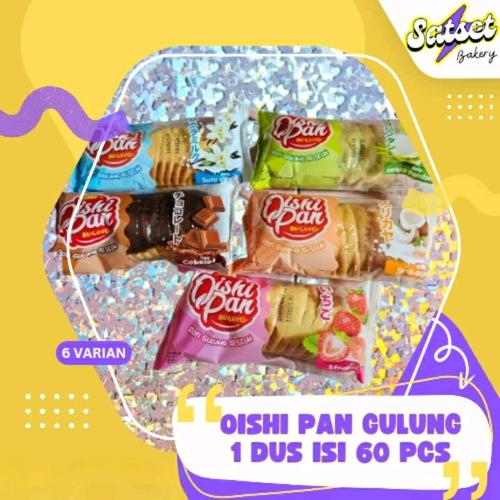 Jual (1 Dus / 60 Pcs) ROTI GULUNG OISHI PAN 1 DUS VARIAN RASA / ROTI ...