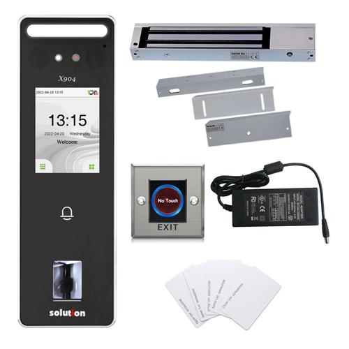 Jual Solution x904 Paket Akses Pintu + Mesin Absensi Wajah Access Control WIFI Access Door ...