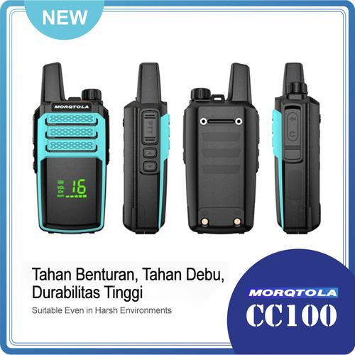 Jual HT Terbaru 2024 Walkie Talkie MORQTOLA CC100 Jarak Jauh 2800 mAh ...