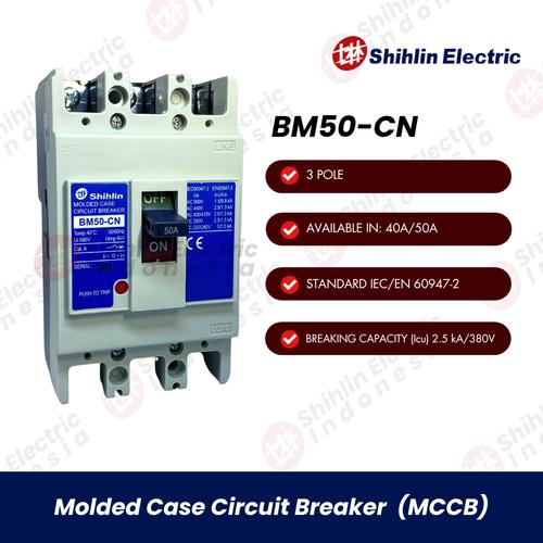 Jual MCCB Shihlin BM50-CN (380V 2,5kA, 220V 5kA) 3P 40A atau 50A - 40A - Jakarta Pusat - Shihlin ...
