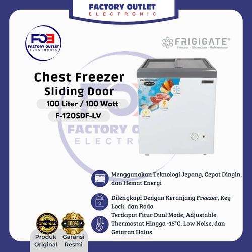 Jual FRIGIGATE F-120SDF-LV F 120SDF LV Chest Freezer Pembeku Flat ...