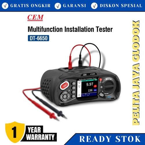 Jual CEM DT-6650 Multifunction Installation Tester with insulation ...