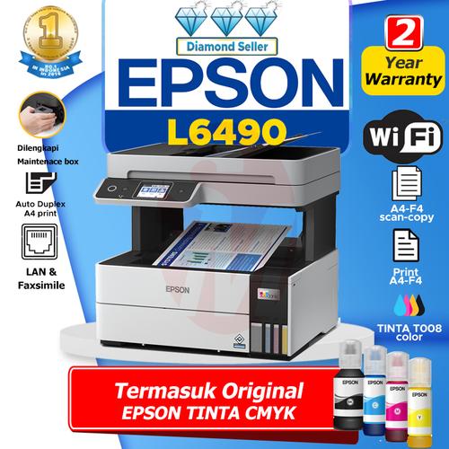 Promo Printer Epson L 6490 A4 Ink Tank Multifungsi ADF Duplex Wireless ...