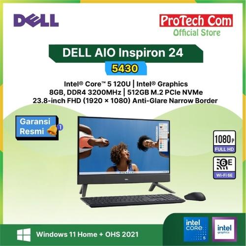 Promo ALL IN ONE DELL INSPIRON AIO 5430 Core i5-120U 8GB 512GB 23.8 ...