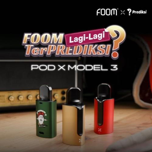 Jual Foom Pod X Model 3 by The Prediksi Bundling Liquid FOOM - Red ...
