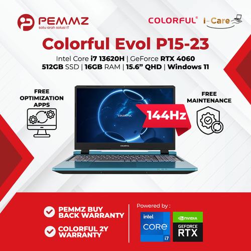 Jual COLORFUL EVOL P15 23 - HJ76B Intel i7-13620H GeForce RTX 4060 ...