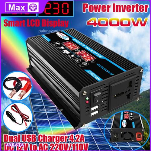 Jual Inverter Frekuensi Tinggi, Modifikasi Gelombang Sinus Daya Puncak 4000W Inverter DC 12V ke ...