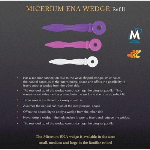 Jual KLIK DENTAL Micerium ENA Sectional Matrix Plastic Wedge isi 100pcs ...