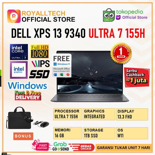 Promo LAPTOP DELL XPS 13 9340 ULTRA 7 155H 16GB 32GB 64GB 1TB W11+OFFICE 13.4FHD IPS - RAM 16GB ...