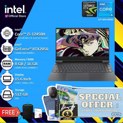Promo HP VICTUS 15 I5 12450H RTX2050 4GB/ 8GB 512GB W11+OHS 15.6FHD IPS ...