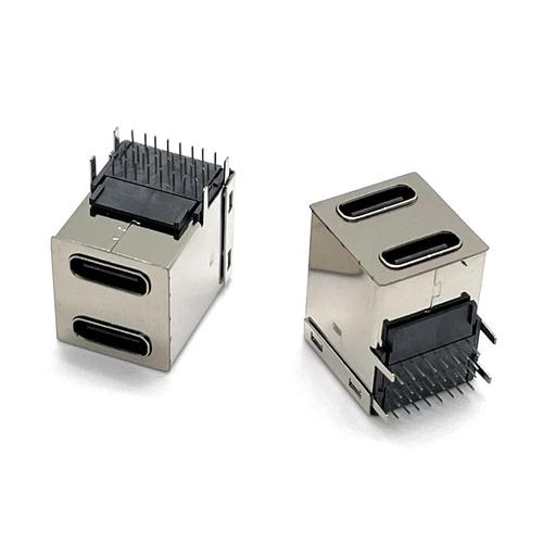 Jual 100pcs Type C USB 3.1 3A Type-C Double USB Connectors Male Jack ...