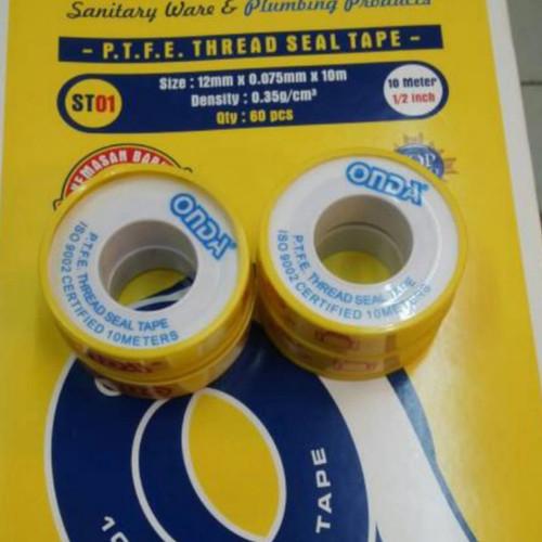 Jual ONDA seal tape KUNING 1/2 INCH 10 METER ORIGINAL / seal tape ...