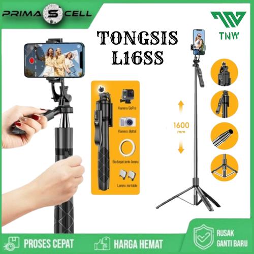 Jual TNW L16SS Selfie Stick Bluetooth Tongsis Tripod 4in1 HP Kamera - TNW L16SS - Kota Malang ...